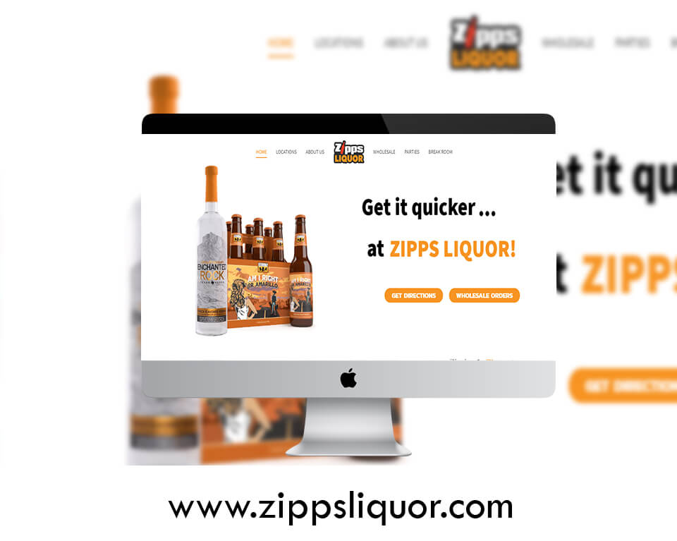 Zipps Liquor | Vine Store | Web Design Portfolio Sri Lanka