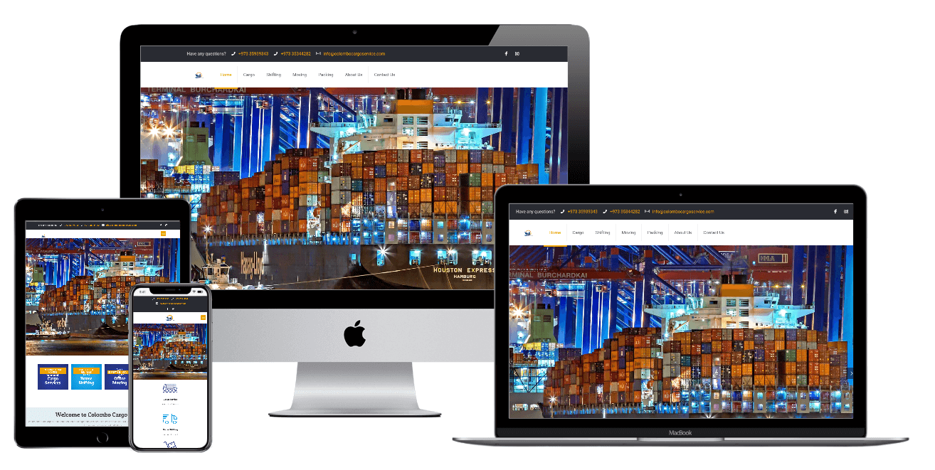 Colombo Cargo Service | Cargo Company | Web Design Portfolio Sri Lanka