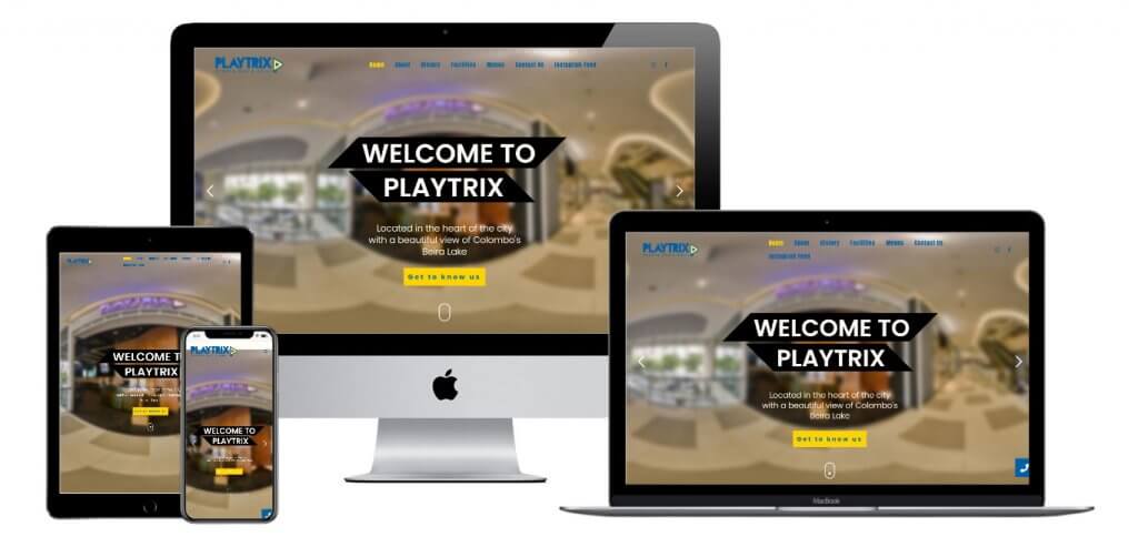 Playtrix Sports Bar and Cafe | Cafe | Web Design Portfolio Sri Lanka
