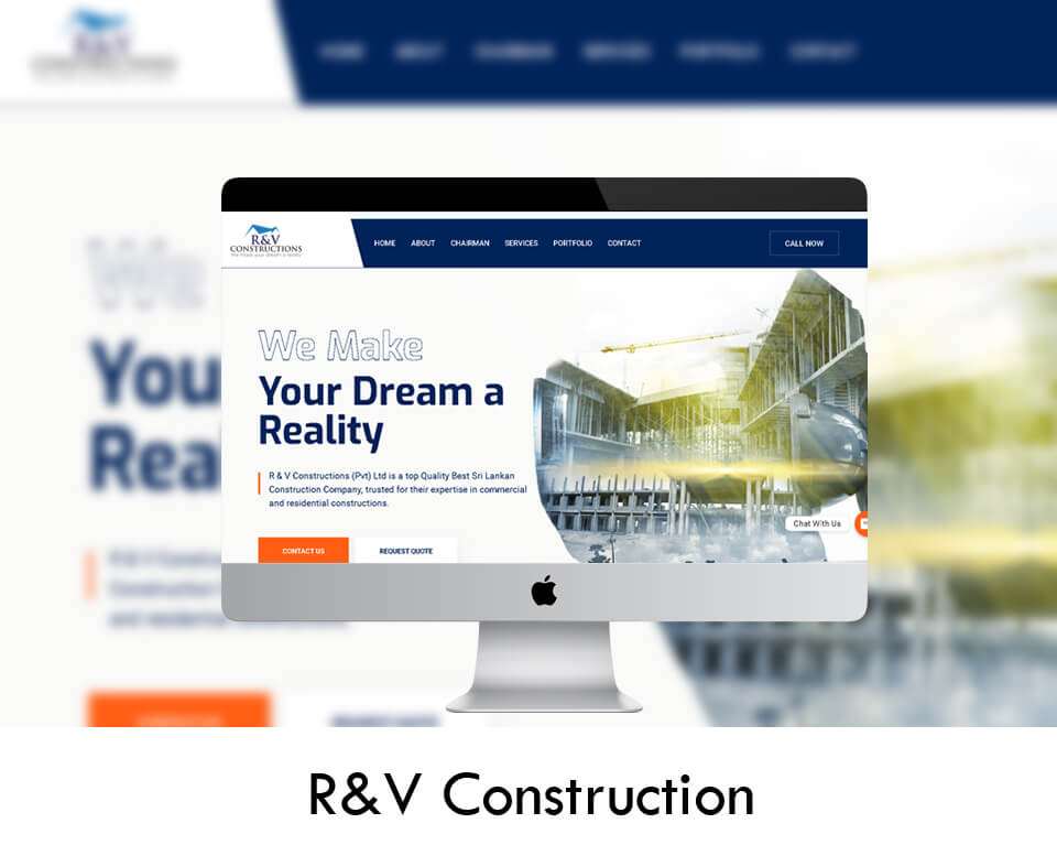 R & V Constructions | Building Constructors | Web Design Portfolio