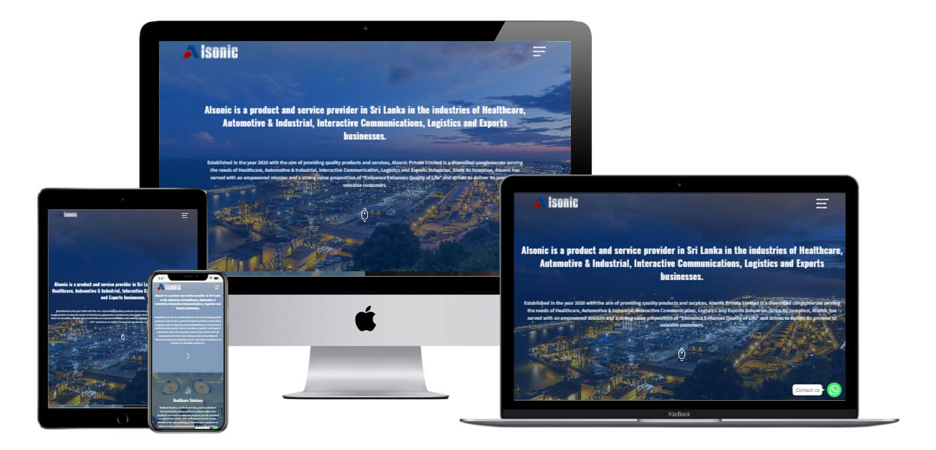 Alsonic | Product and Service Provider | Web Design Portfolio Sri Lanka